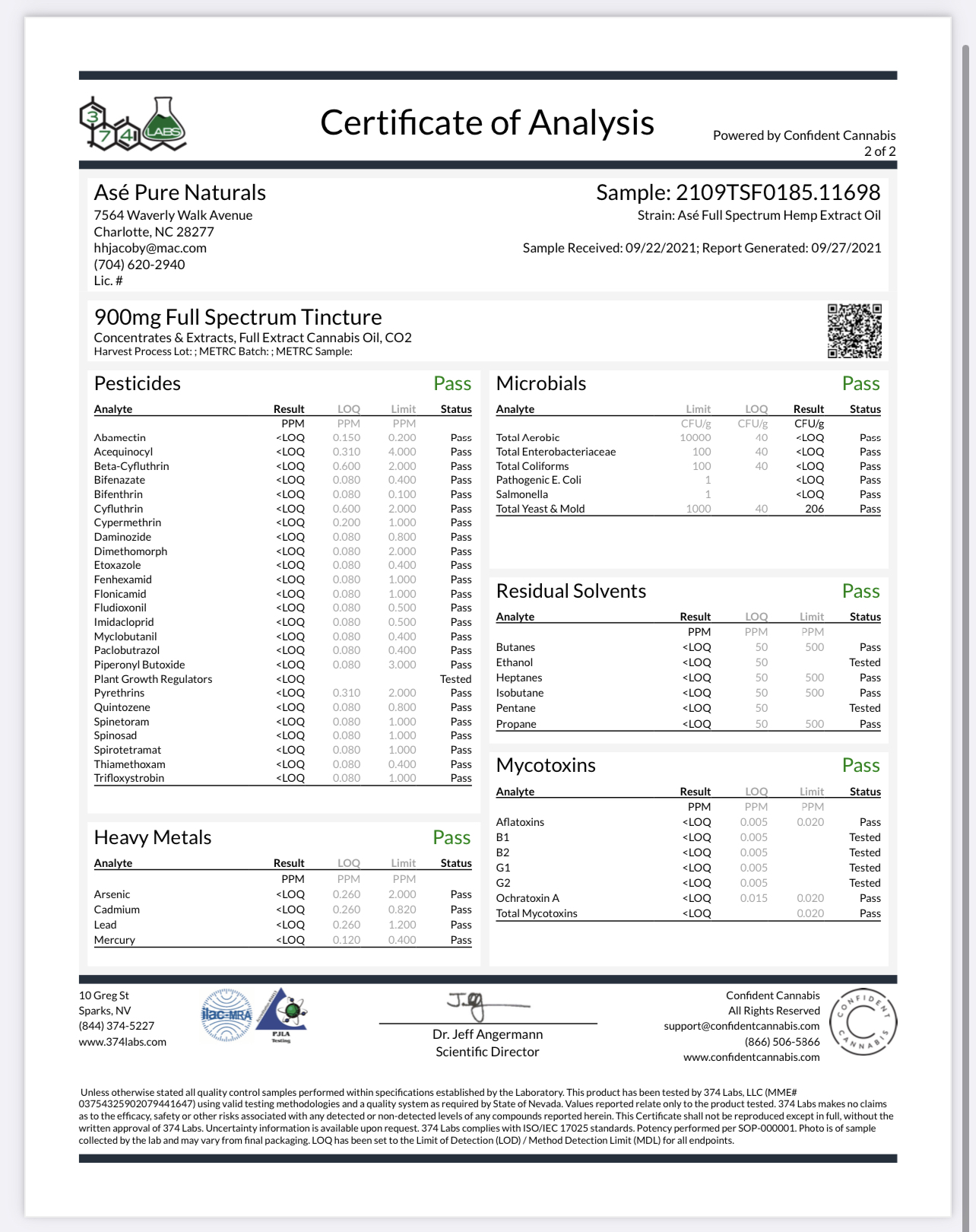 What is a CBD Certificate of Analysis (And Why Should I Care)? - ASE ...